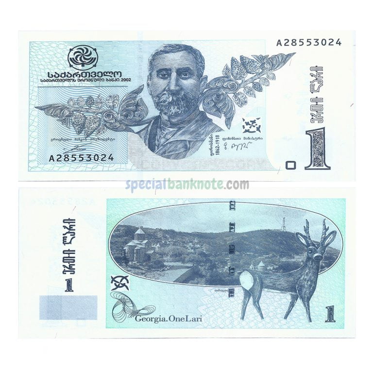 Georgia 1 Lari Banknote, 2002, P-68a, UNC - Special Minds Store