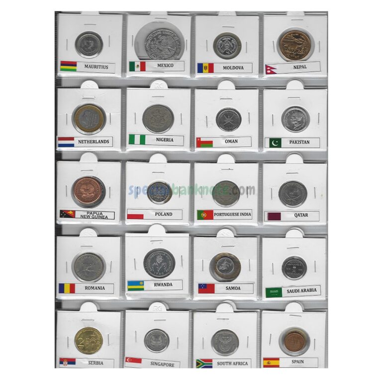 100 Different Countries Coins Collection Original Set with Album ...