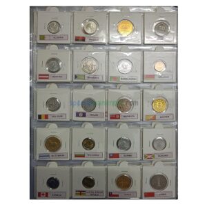 100 Different Countries Coins Collection Original Set with Album ...
