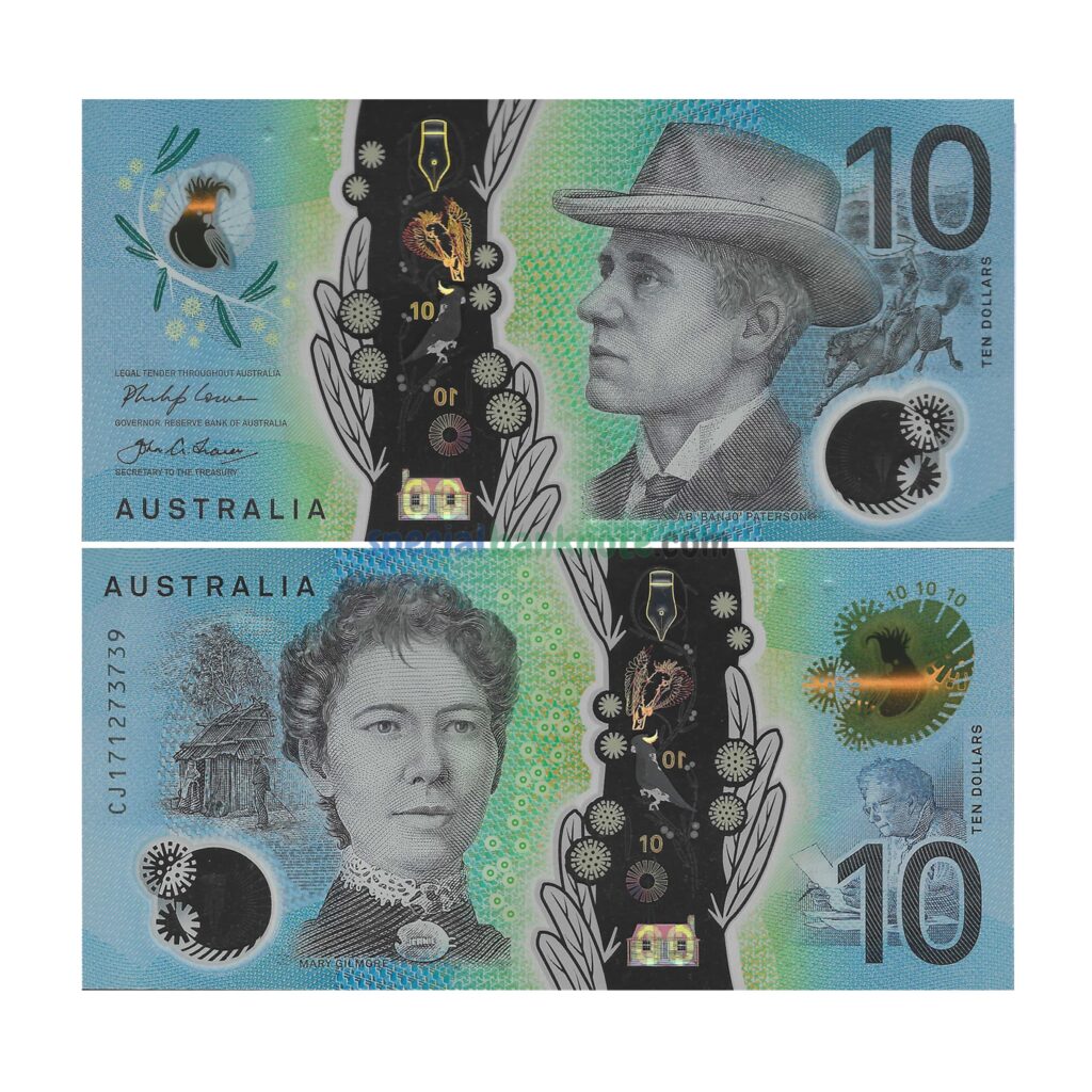 Australia 10 Dollars Polymer Banknote, 2017, UNC - Special Minds Store