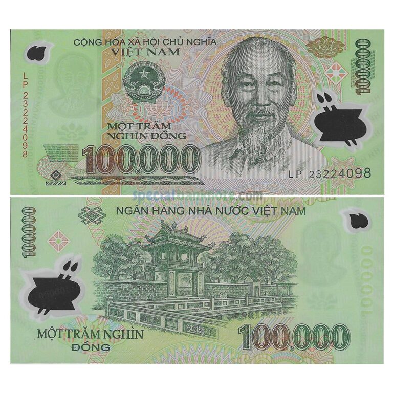 Vietnam 100000 Dong Polymer Banknote, 2023, P-122s, UNC - Special Minds ...