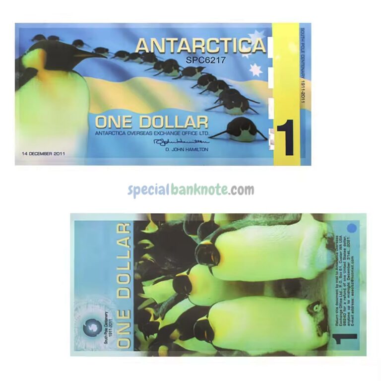 Antarctica 1-2-3-5-10-20 Dollars Polymer Commemorative Banknote 6 Pcs Set, 2008-2011, UNC ...